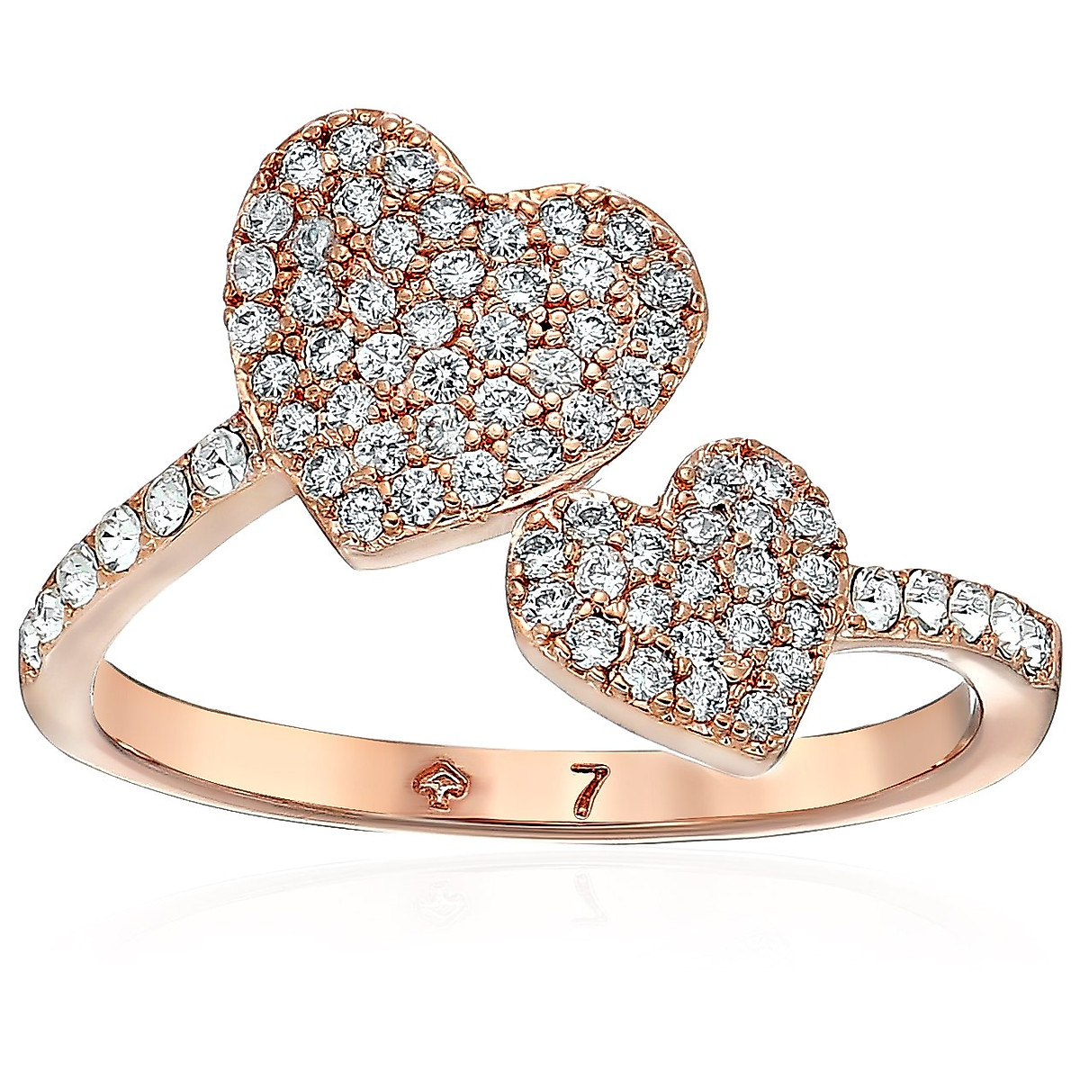 Kate Spade New York Pave Heart Ring, Size 7