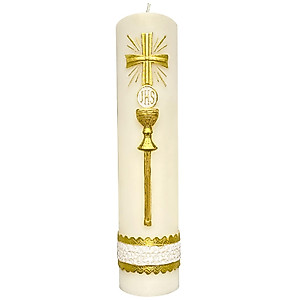 Religious Candles Catholic,Prayer Candles for Church Devotional Saint Blessed Mexican Gift,Baptism Candle,Cirios Religiosos Catolicos,Jesus Candle,Cross Candle,Cirio Pascual,Veladoras Mexicanas