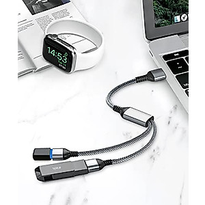 Basesailor USB Splitter 1 in 2 Out 1FT,USB A Male to Double Female Y Cable Extension Adapter,Dual USB Port Extender Hub,Data Charger Power Split for Car,Xbox One Series,PS4,PS5,Laptop,Keyboard,Mouse