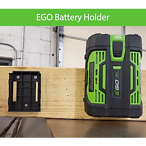 POBNRA 4 Pack for EGO Battery Holder | EGO Battery Mount | EGO Accessories | Ego Holder | 56V Ego Battery Holder Wall Mount | EGO 56V Battery Under Shelf Mount fit All EGO Battery