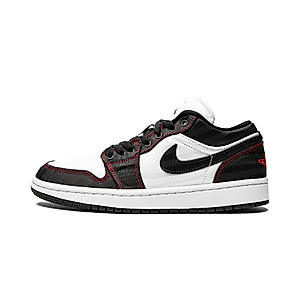 Nike Women's Jordan 1 Low SE Utility White/Black-Gym Red (DD9337 106) - 8