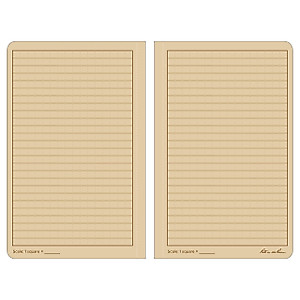 Rite in the Rain All Weather Tan Tactical Field Notebook, 4 5/8" x 7" Soft Cover Weatherproof Notepad, Universal Page Pattern, Reference Pages (No. 980T)