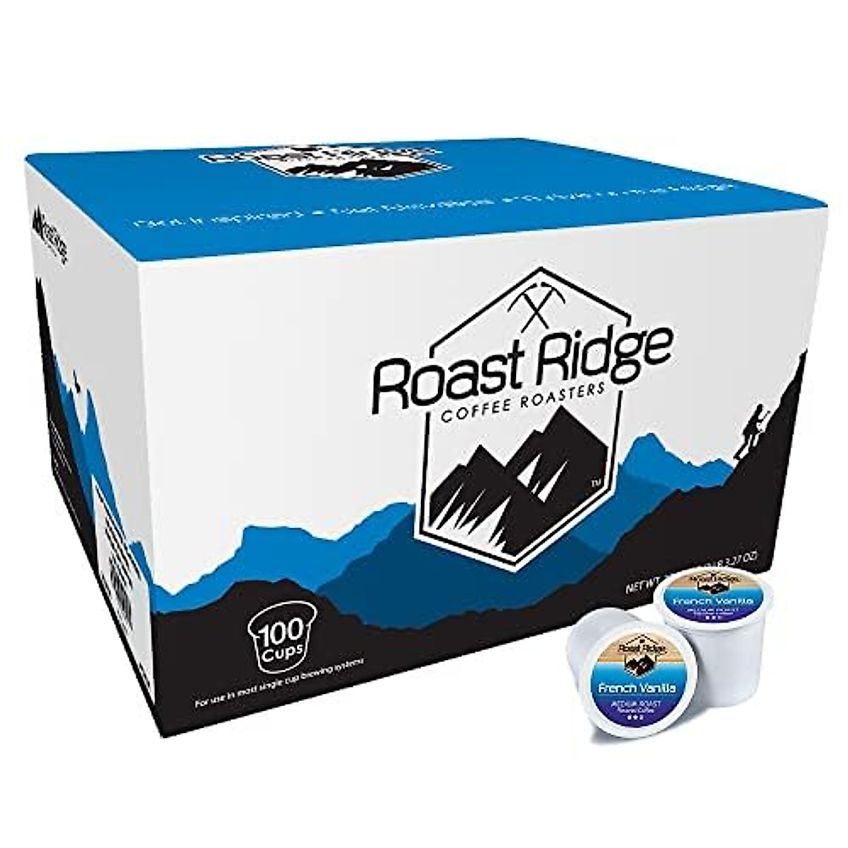 Roast Ridge Single Serve Coffee Pods for Keurig K-Cup Brewers, French Vanilla Blend, Medium Roast, 100 Count