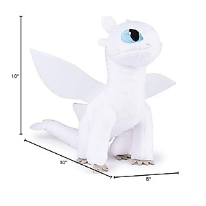 DreamWorks Dragons, Lightfury 8-inch Premium Plush Dragon, for Kids Aged 4 and Up
