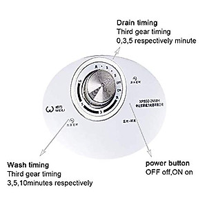 Portable Washing Machine Small Mini Hand Compact Semi Automatic Washer Laundry Perfect for Apartment Hotel Dorm