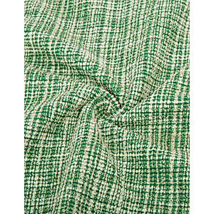 Women's Wear to Work Dresses Vintage Tweed Cap Sleeve Pencil Dress Green (Plaid)