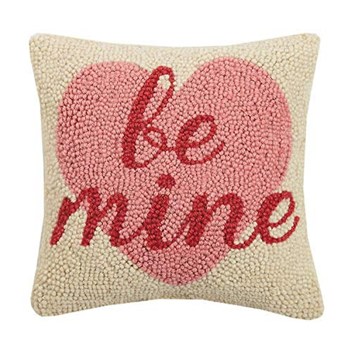 Peking Handicraft 30JES1586C10SQ Be Mine Hook Pillow, 10-inch Square
