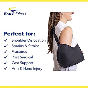 Brace Direct Arm Sling- Immobilize Arm and Shoulder- Cast Support, Post Surgery, Arm, Wrist & Hand Injury, Fractures, Sprains & Strains- Left or Right Arm