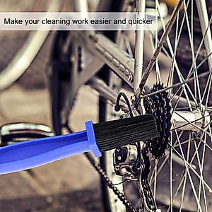3pcs Bike Cleaning Tool Set Bike Chain Crank Sprocket Cleaning Tool Washing Brushes Tackle Kit Accessory for Road Mountain Cycling