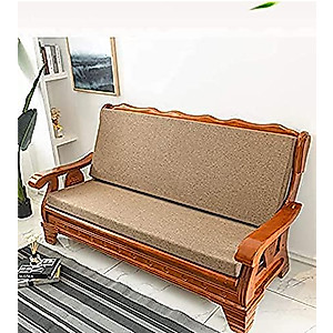 SXROMDA Custom Size Bench Cushion, Personalized Indoor and Outdoor Furniture Seat Cushion, Outdoor Garden Patio Furniture Cushion, Long Chair Seat Pad, 45D Sponge Filling, 2/3/4