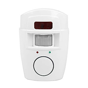 Motion Sensor Alarm, PIR Motion Sensor Detector Security Alarm System for Home Garage, 105dB Infrared Motion Alarm with Remote Control