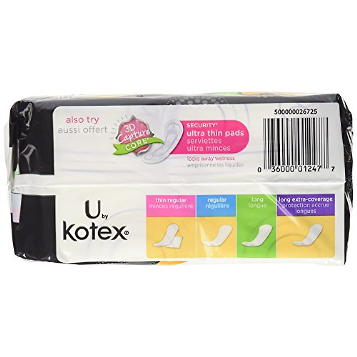 Kotex Natural Balance Absorbent Liners, Long, 16 Count(10 Pack)