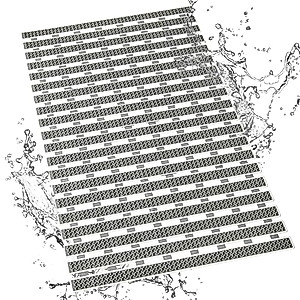 ROMROL Bathtub mat Shower mat Nonslip,Anti-Slip Bath mat for Bathtub Shower mats for Inside Shower, Bath mats for Bathroom Nonslip with Drain Hole and Suction Cups（Grey, 27.2 X 15.4 Inch）