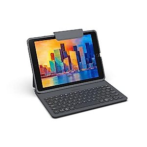 ZAGG Pro Keys Detachable Case and Wireless Keyboard for Apple iPad Pro 10.2", Multi-Device Bluetooth Pairing, Backlit Laptop-Style Keys, Apple Pencil Holder, 6.6ft Drop Protection, Lightweight, Black