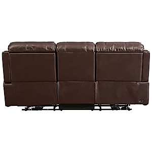 Signature Design by Ashley Latimer Power Reclining Sofa with Adjustable Headrest, Brown