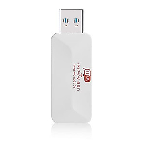 New AC1300 USB WiFi Adapter- 2.4G/5G Dual Band Wireless Network Adapter for PC Desktop, MU-MIMO WiFi Dongle, USB 3.0, Supports Windows 11, 10, 8.1, 8, 7, XP，Vista，Works with Any Router