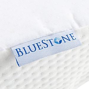 Toddler Bed Bumper – Kids Safety Sleep Guard Foam Mattress Barrier Cushion for Twin, F/Q and King Beds – Waterproof Washable Cover by Bluestone