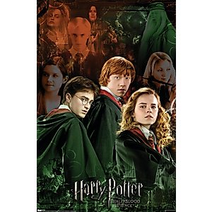 Trends International Harry Potter and the Half-Blood Prince - Trio Collage Wall Poster, 22.375" x 34", Premium Unframed Version