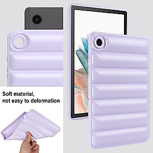 FERKAP Stand Tablet Cover Tablet Case Compatible with Samsung Galaxy Tab A8 10.5 inch 2021 (SM-X200/X205),Ultra Thin Lightweight Full Protective Cover Drop-Proof Shock-Proof (Color : Purple)