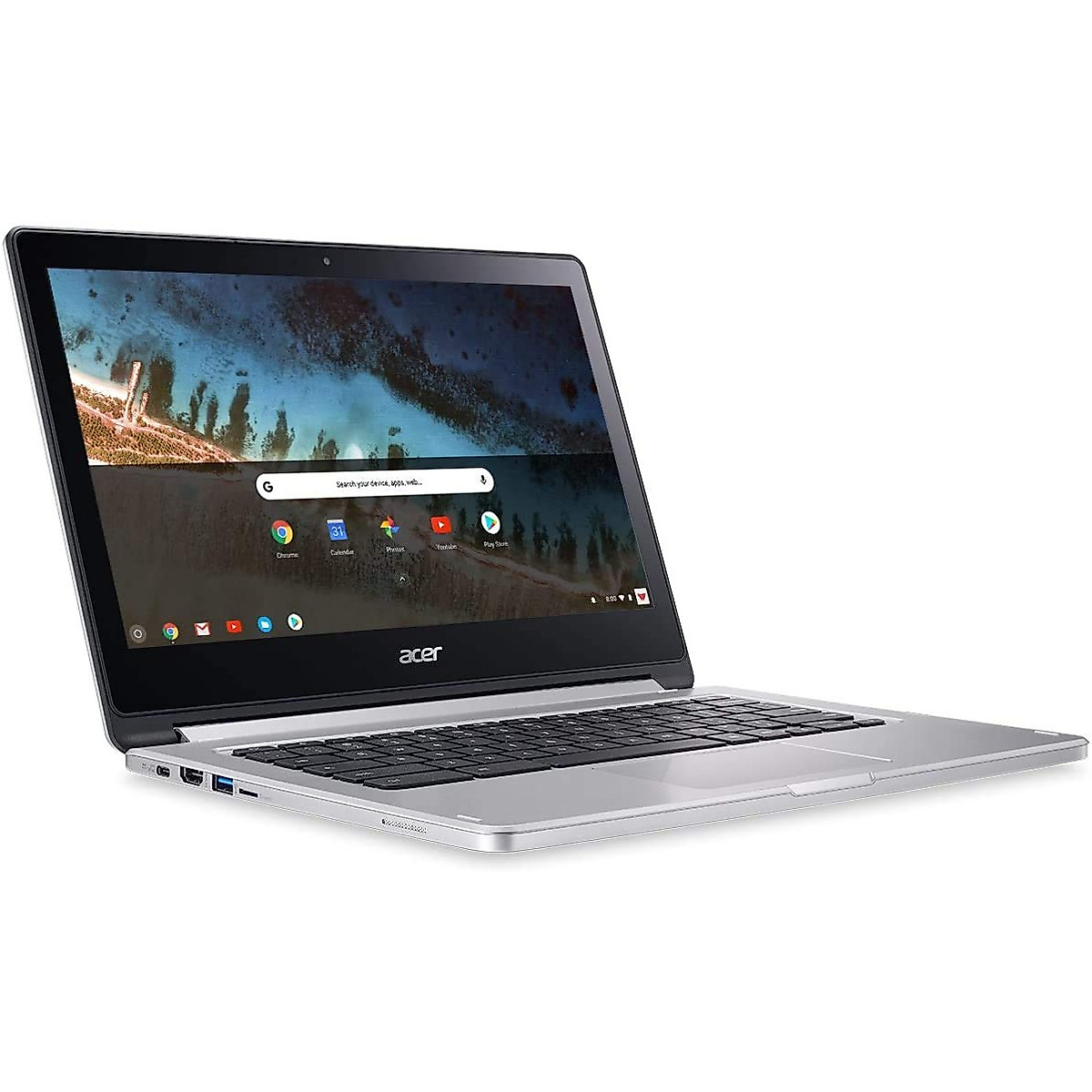 ---Newest Flagship Acer R13 13.3" Convertible 2-in-1 Full HD IPS Touchscreen Chromebook - Intel Quad-Core MediaTek MT8173C 2.1GHz, 4GB RAM, 64GB SSD, WLAN, Bluetooth, Webcam, HDMI, USB 3.0, Chrome OS