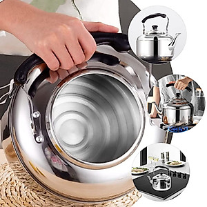 Camping Kettle Camping Kettle Whistling Tea Kettle 6.2L Large Capacity Tea Pots for Stove Stainless Steel Water Kettle Coffee Electric Coffee Electric