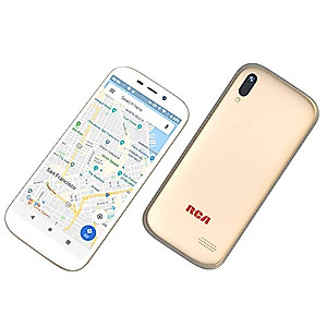 RCA G2 32GB+3GB RAM, 5.5" 18:9 Display, Android 9 Pie, Unlocked Phone (White/Gold)