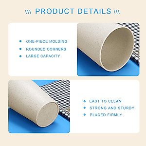 Roucerlin 4 Pack 20 OZ Wheat Cup, Unbreakable Reusable Wheat Straw Drinking Cup, Coffee, Tea, Water, Beer, Milk, Juice Cup, Stackable Travel Cup (Beige)