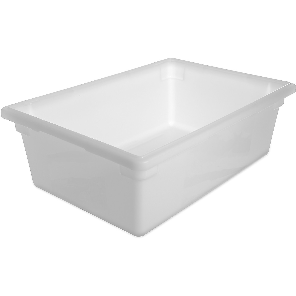 Carlisle FoodService Products Storplus Food Storage Container with Stackable Design for Catering, Buffets, Restaurants, Polyethylene (Pe), 12.5 Gallon, White, (Pack of 4)