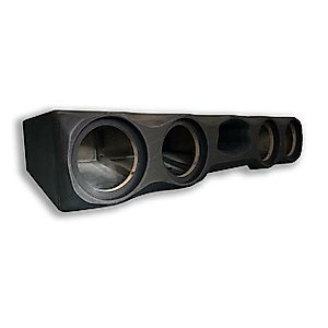 Gately Audio - GM CREWCAB 08-18 4X 8 SUBWOOFER Enclosure W/Billet SEAT Lift