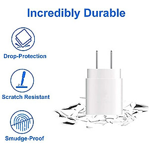 Samsung USB C Wall Charger,2-Pack PD 25W Super Fast Charger Whit USB C Fast Charging Cable for Galaxy S23/S23+/S23 Ultra/S22/S22+/S22 Ultra/Note10/20/S20/S20+/S20Ultra/S21/S21+/S21 Ultra,White