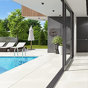 UMEXUS Outdoor Indoor Retro Wall Clock Waterproof, 18 Inch Metal Cut Out Large Decorative Silent Non Ticking Wall Clock for Living Room, Patio, Garden, Office, Home Decor (Copper)