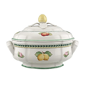 Villeroy & Boch French Garden Fleurence Soup Tureen, 84.5 oz, White/Multicolored