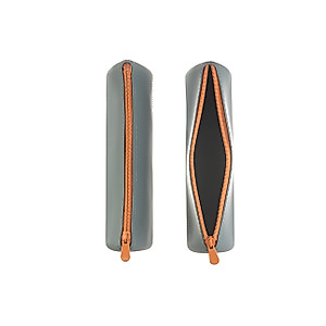 DIVERSEBEE Soft Silicone Pencil Case, Aesthetic Pencil Pouch with Zipper, Cute Pen Bag for School, Bible Journaling Supplies and Accessories, Pencil Organizer (Ocean)