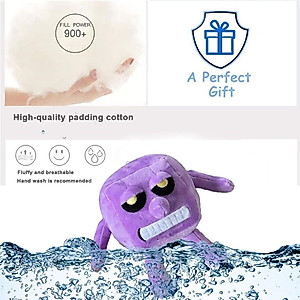 New Pizza Tower Plush Toy, Soft and Cute Cartoon Game Characters Stuffed Figure Pillow, Collectible Pizza Tower Plushies Doll for Boys Girls Birthday Gifts (Purple Monster)