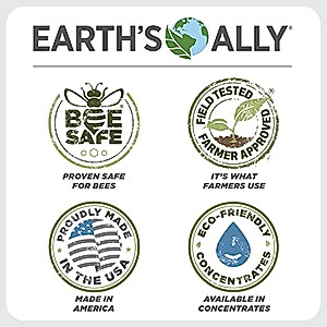Earth's Ally Insect Control Concentrate for Plants | Safe Outdoor & Indoor Plant Insecticide, Spider Mite, Aphid & Mealybug Killer - for Organic Garden & Household Plants, 32oz Concentrate
