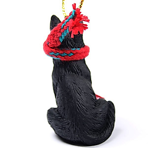 Conversation Concepts German Shepherd Tiny Miniature One Christmas Ornament Black - Delightful!