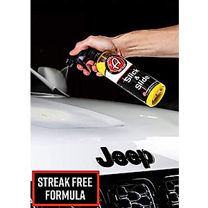 Adam’s Slick & Slide Detail Spray - Hyper Slick Polymer Resin Technology Car Wash Spray Sealant - Car Wax Top Coat Quick Detailer Provides Superior Gloss, Shine, & Slickness (16 Oz)