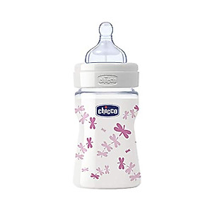 Chicco Baby Bottle and Glass Wellness Model Silicone 150ml + 0Mesi
