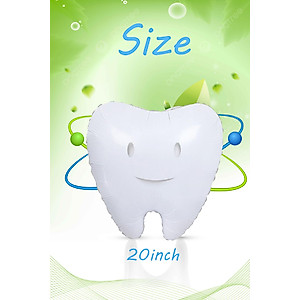 Tooth Balloon Dental Graduation Party Decoration Teeth Mylar Balloon Dental School Party Supplies