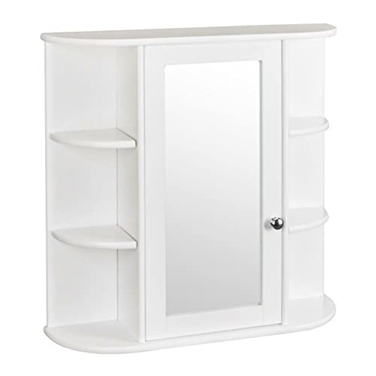 Home Bathroom Wall Mount Cabinet Storage Shelf Over Toilet w/Mirror Door