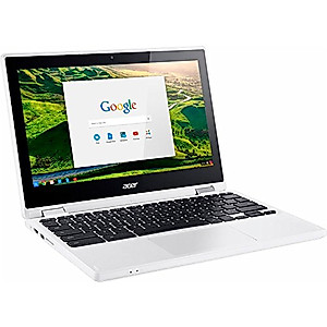 2017 Newest Acer Premium R11 11.6" Convertible 2-in-1 HD IPS Touchscreen Chromebook - Intel Quad-Core Celeron N3160 1.6GHz, 4GB RAM, 32GB eMMC, Bluetooth, HD Webcam, HDMI, USB 3.0, Chrome OS - White