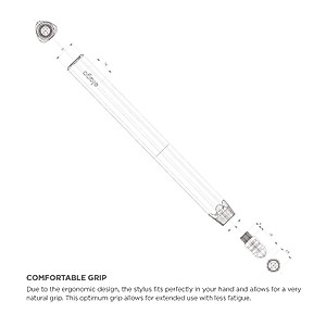 elago Premium Aluminum Stylus Pens for All Touch Screen Tablets/Cell Phones [Black]