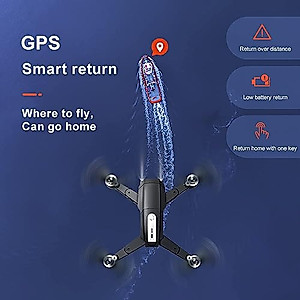 RKSTD RC Drone With Camera - Fpv Adult Beginner Remote Control Drone, One Button Takeoff/Landing, Gravity Sensor, Gesture Control, 3D Flip, Voice Control, HD Kids RC Drone, Holiday Gift