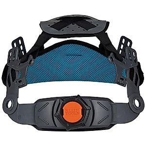 Klein Tools 60347 Hard Hat, Vented Full Brim, Class C, Premium KARBN Pattern, Rechargeable Lamp, Padded Sweat-Wicking Sweatband, Top Pad