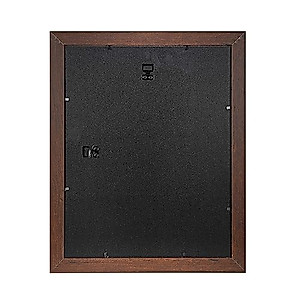 kennethan 11x14 Picture Frame Dark Brown 2 Pcs in 1 set 11x14 Frame can Display 8x10 Picture with Mat or 11x14 Without Mat on the Wall