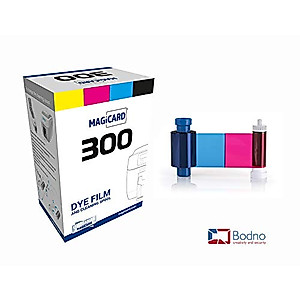 2 x Magicard 300 Printer MC250YMCKOK Color Ribbon - YMCKOK - 250 Prints with Bodno Software Demo Card