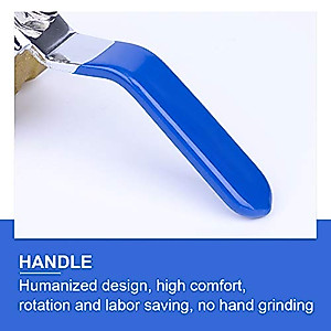 3/4" NPT 2PCS Full Port Forged Brass Ball Valve, Full Port Heavy Duty Brass Ball Valve Shut Off Switch for Water and Oil