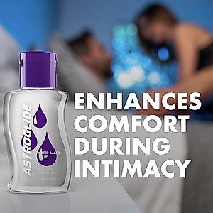 Astroglide Water Based Lube (2.5oz), Liquid Personal Lubricant for Long-Lasting Pleasure for Men, Women and Couples, Safe for Toys, Travel-Friendly Size