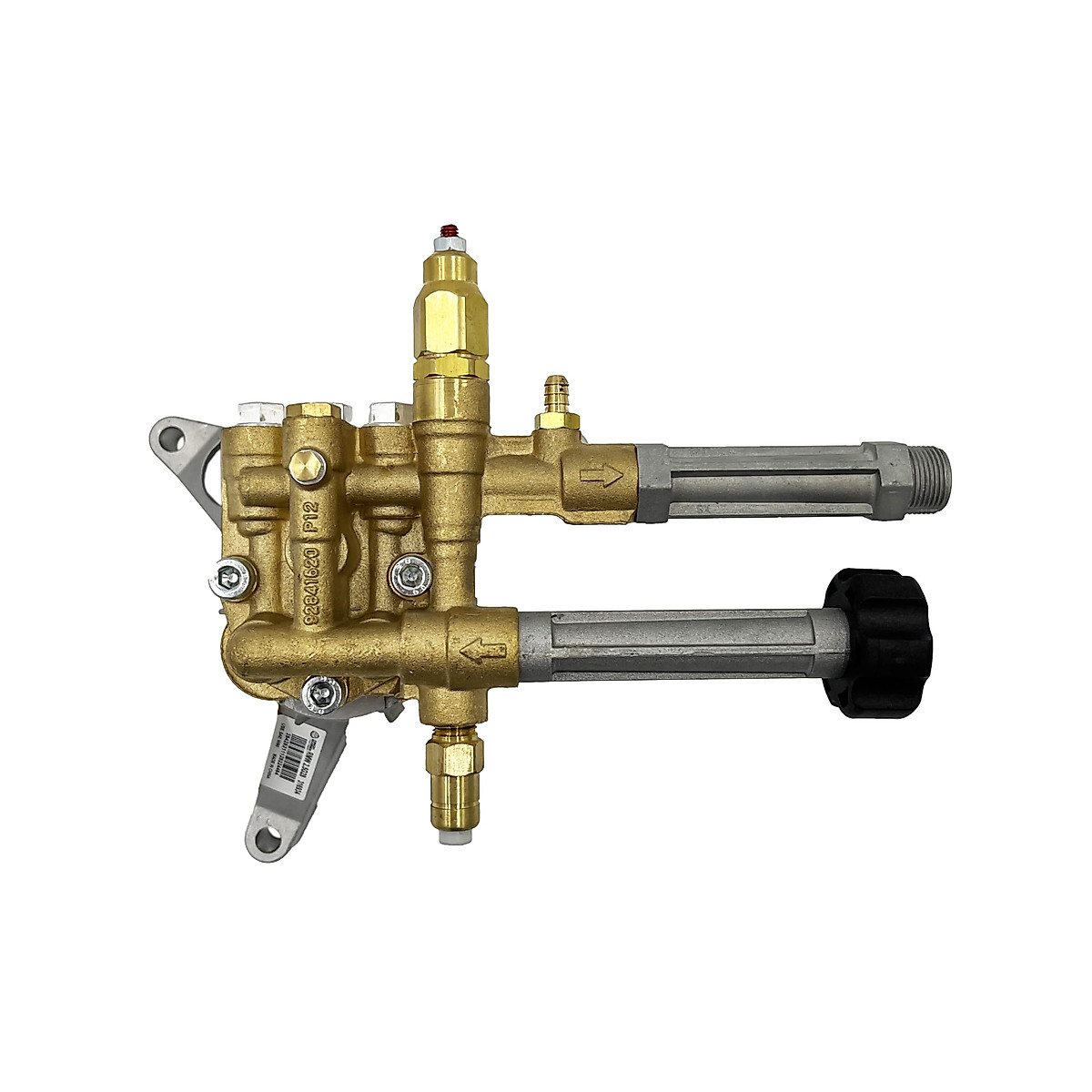 AR Annovi Reverberi RMW25G28-EZ Replacement Right-Handed Pump. 2800 PSI, 2.5 GPM, 193 Max Bar, Easy Start Valve, Thermal Relief Valve. Replacement Residential Pump. Non SX Right-Handed Pump.