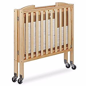 Dream On Me 3-in-1 Folding Portable Crib, Natural, Large